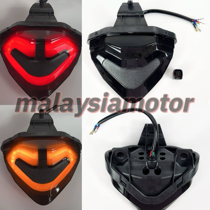 RSX150 RSX 150 ZHIPAT TAIL LAMP LED WITH SIGNAL LIGHT BRAKE LAMPU ...