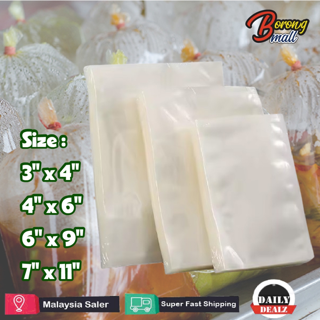 PP Clear Plastic Bag Transparent Food Packaging/Plastik Bungkusan ...
