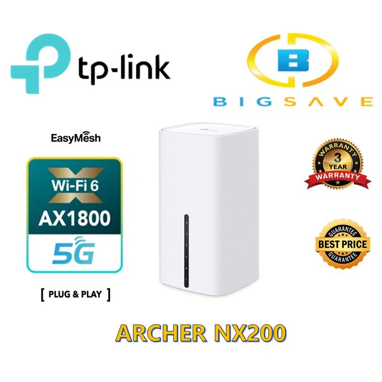 TP-LINK ARCHER NX200 5G AX1800 WIRELESS DUAL-BAND GIGABIT ROUTER | Shopee Malaysia