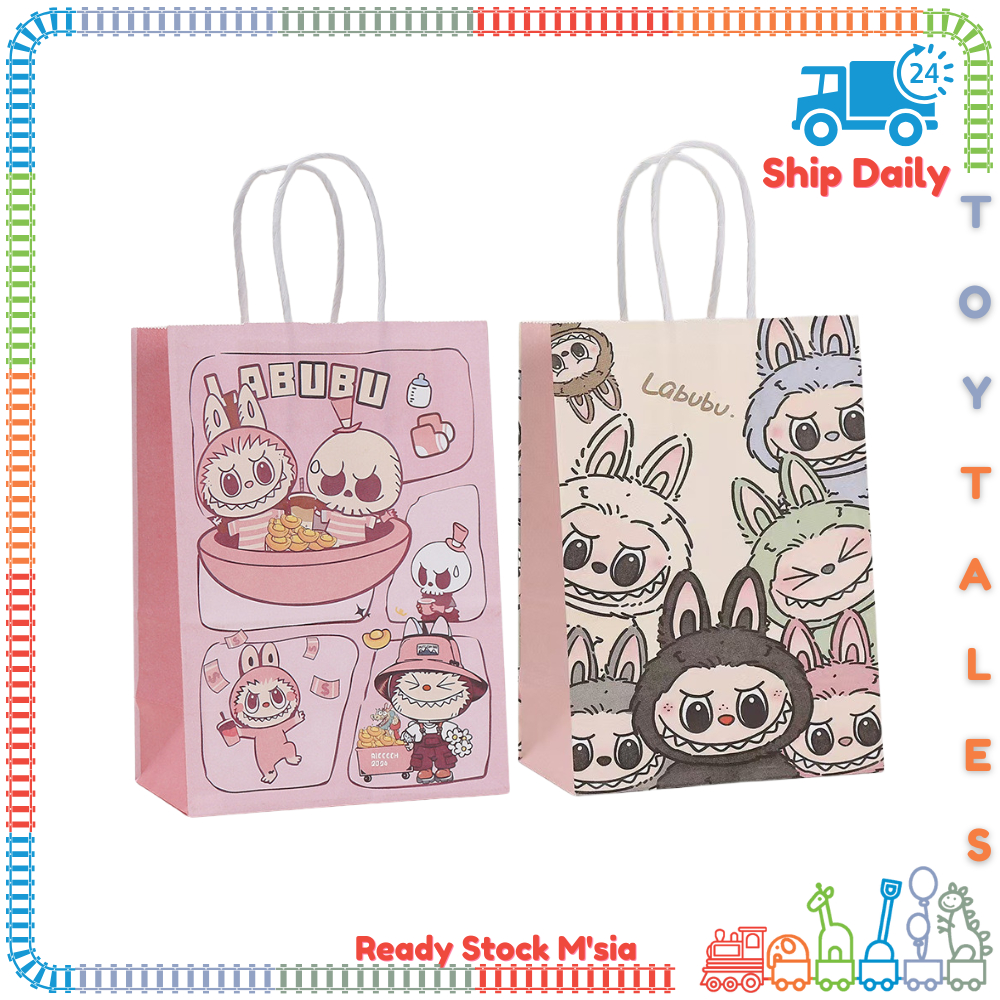 ToyTales 🍭 LABUBU PAPER BAG 🍭 Kids Birthday Goodies Bag | Party Door ...