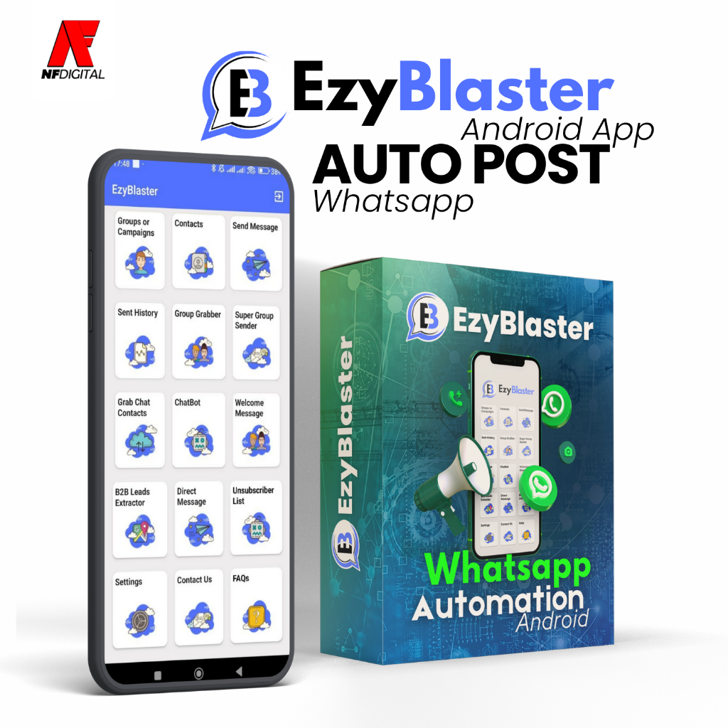 EzyBlaster -Whatsapp Blaster (Auto Follow Up & Auto Reply), Auto Post, Auto Sender, Auto Extract ...