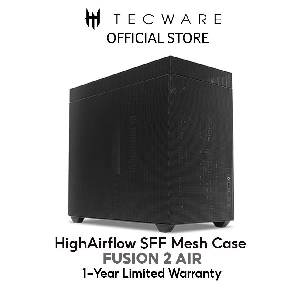TECWARE FUSION 2 AIR M-ATX PC CASE (CASING) - BLACK | Shopee Malaysia