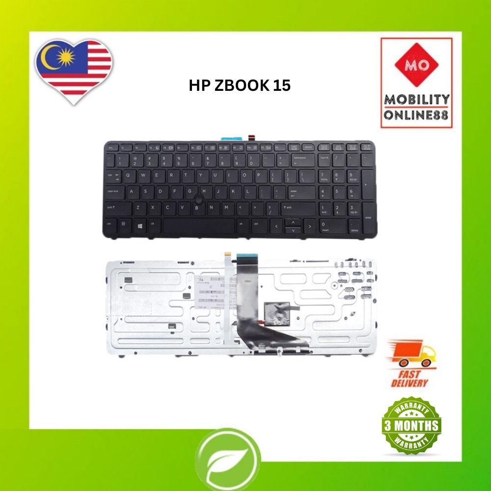 HP ZBOOK 15 Laptop Keyboard | Shopee Malaysia