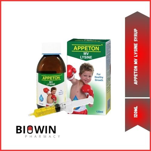 Appeton MV lysine syrup 120ml | Improve Children eating habits ...