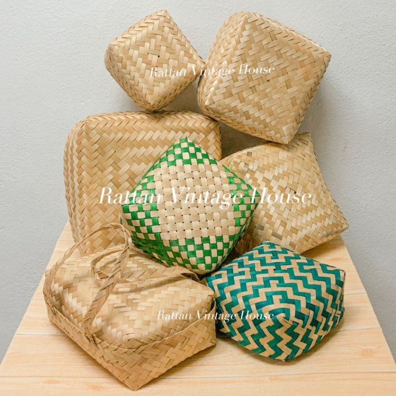 (Rattanvintage) 🔥 Bamboo Besek 12cm Besek 15cm | Besek 20cm Besek 25cm ...