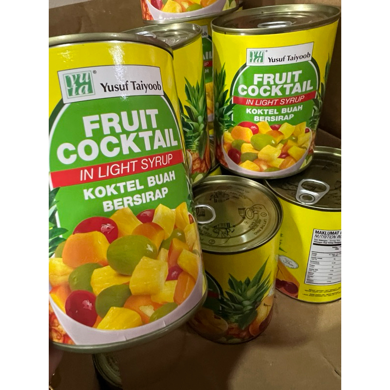 READY STOCK 🫶 CANNED FRUIT COCKTAIL YUSUF TAIYOOB KOKTEL BUAHAN DALAM ...