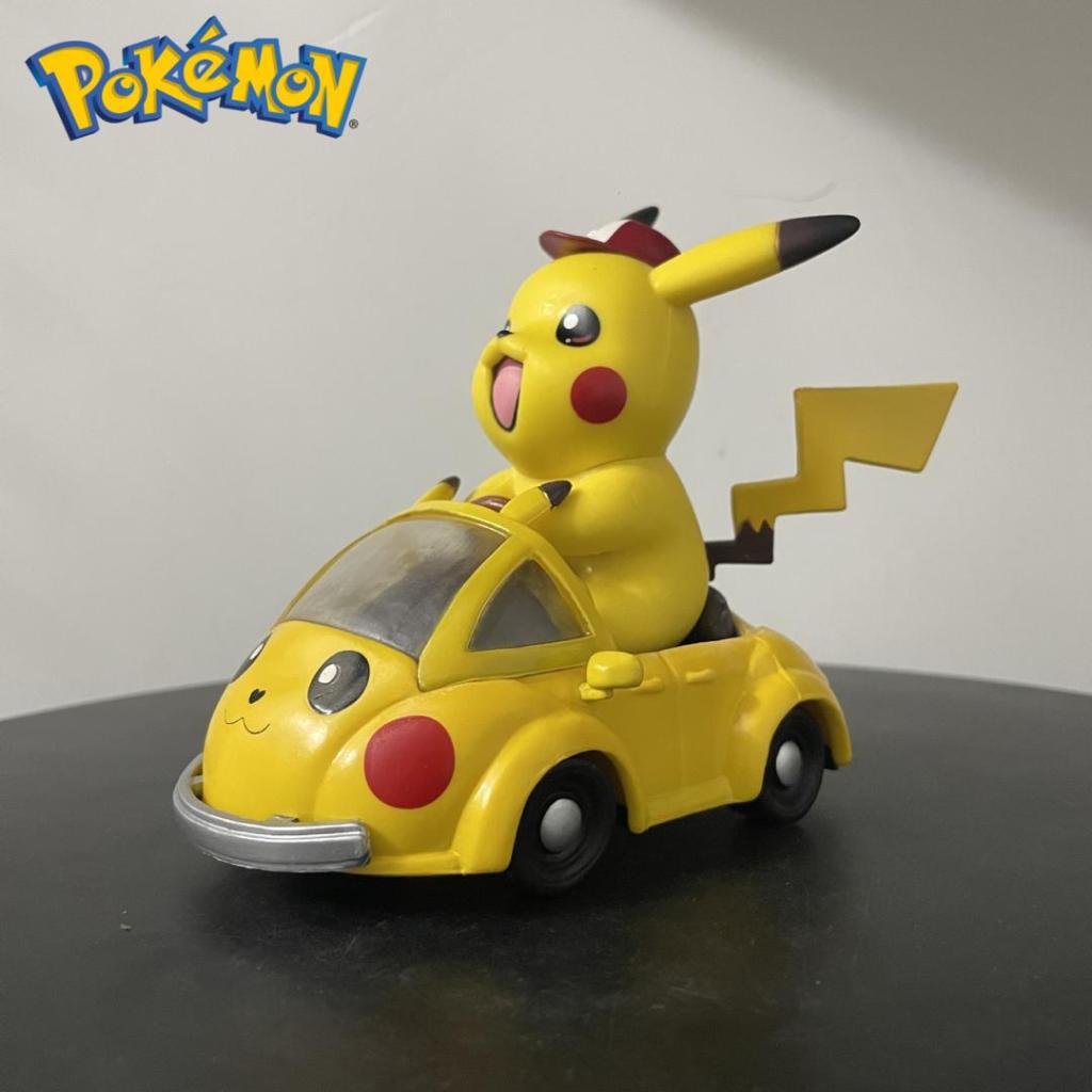 Pokemon Pikachu Driving Pika Car 12cm Action Figure Decoration | Shopee ...