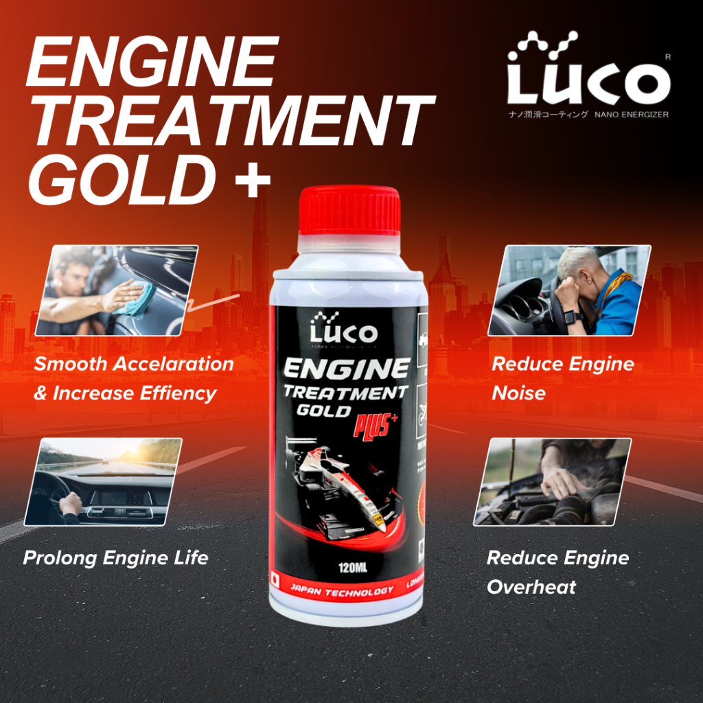 LUCO Engine Treatment Gold Plus Oil Japan Technology and Formulation ...