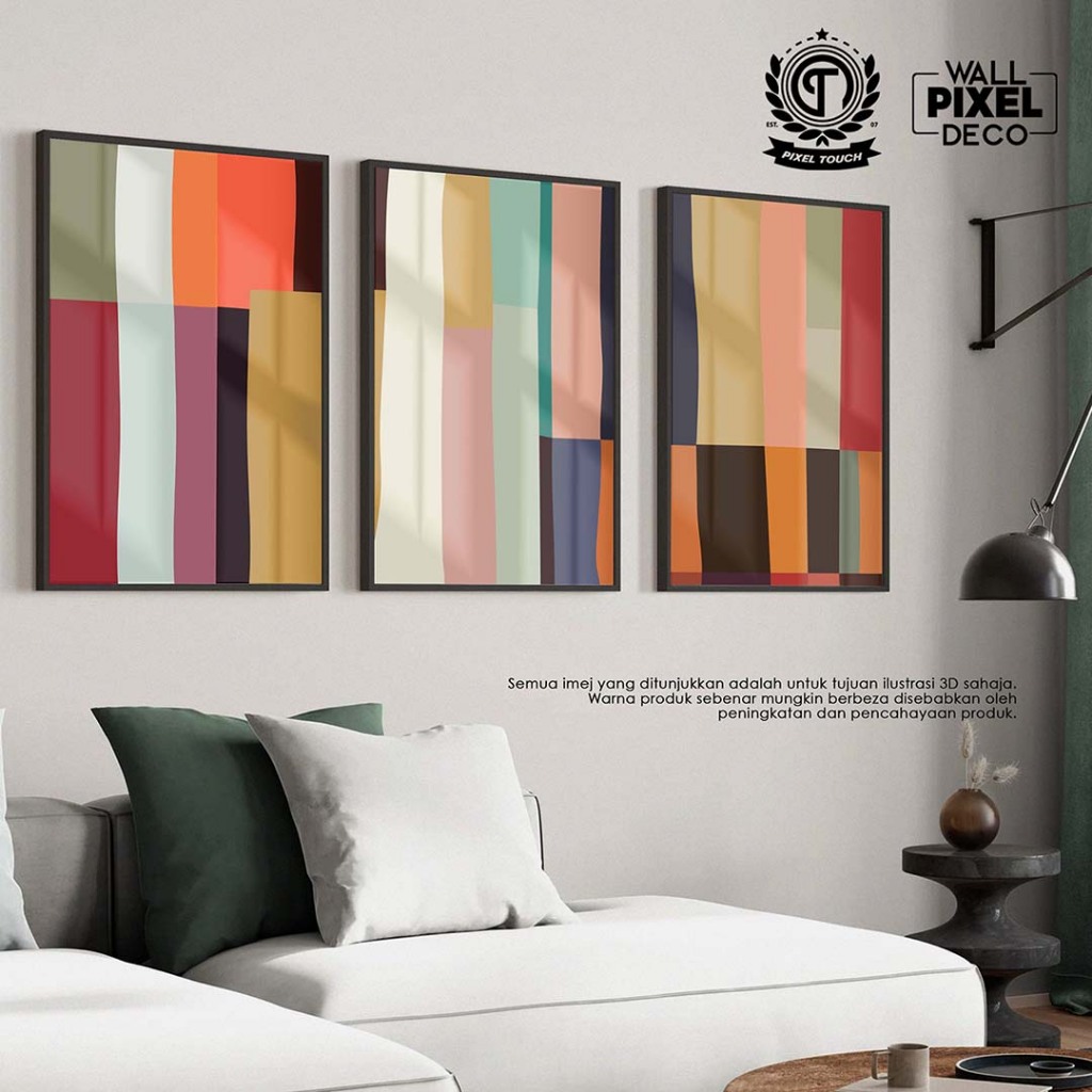 Frame Abstract Art Colorful – Hiasan Dinding Moden Untuk Rumah ...