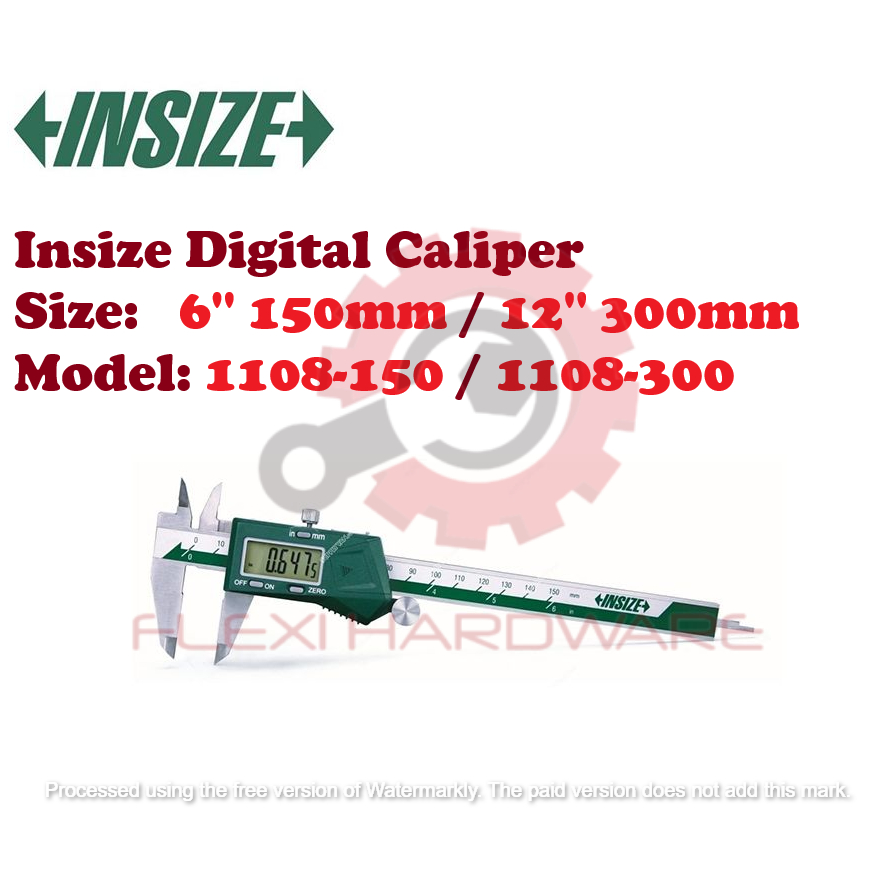 INSIZE Digital Caliper Measuring Tool 1108-150 / 1108-200 / 1108-300 ...