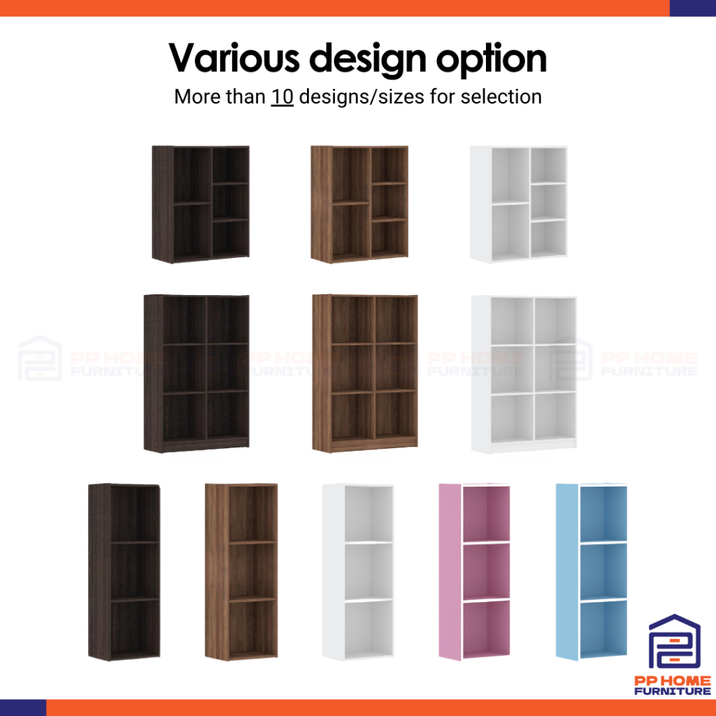 (CNY SALES) 3,5,6 Cube Bookshelf, Rak Buku, Book Shelf Rack, Almari ...
