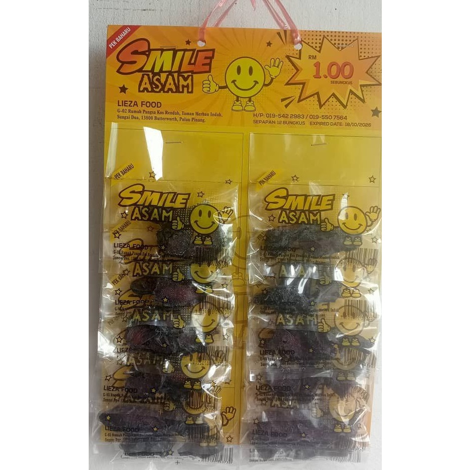 Asam Papan Asam Panjang Hitam # Asam Buah Pic Potong # Asam Papan 17g x ...