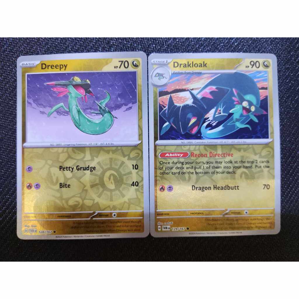 Pokemon TCG - Dreepy + Drakloak | Shopee Malaysia