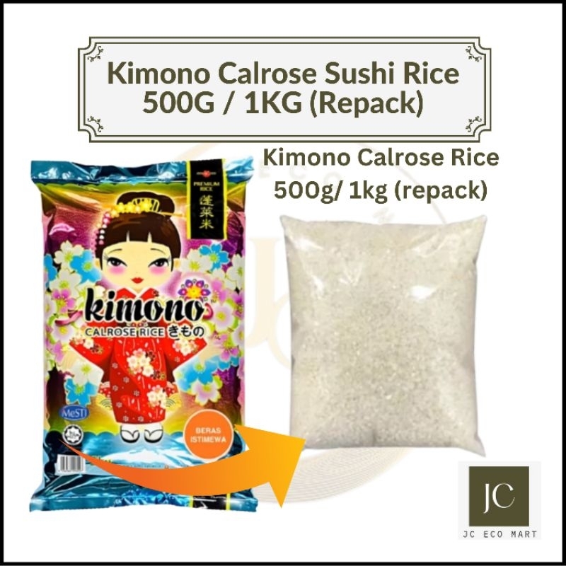 Kimono Calrose Sushi Rice 500g/1kg (repack) | Shopee Malaysia