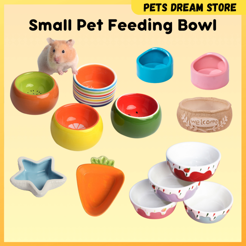 Hamster food bowl small pet feeder food dish hamster food feeder small ...
