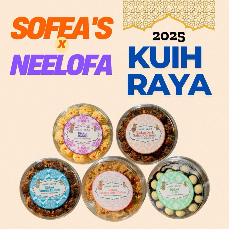 Freshly baked. Sofea’s x Neelofa Biskut Kuih Raya 2025 Raya Cookies ...