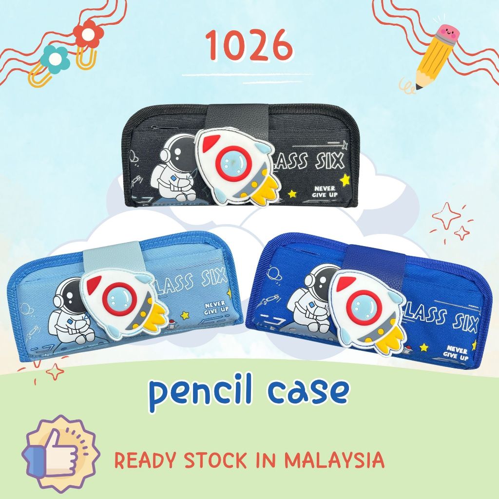 ( 1026 ) Rocket Collection Pencil Case / Unisex School Sekolah Tadika ...