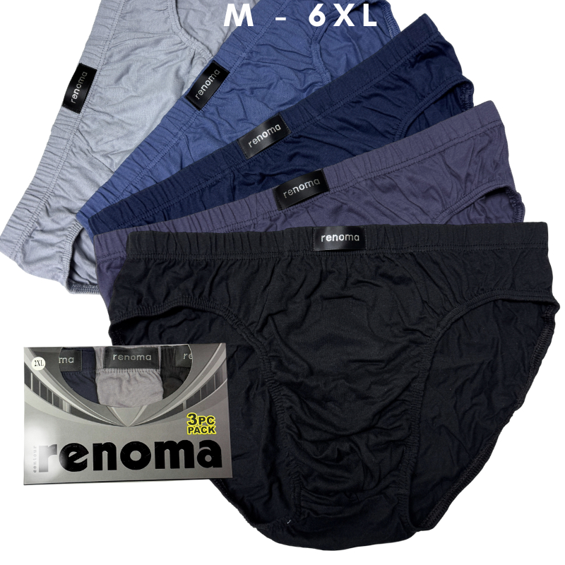 (M-6XL) 3pcs Underwear Man Celana Seluar Dalam Lelaki Dewasa Spender Men Brief Plus Size 3XL 4XL ...