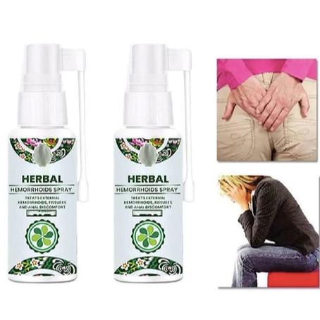 30ml Herbal Hemorrhoid Spray Semburan Buasir Krim Buasir Antibacterial Herbs Hemorrhoids Treat ...