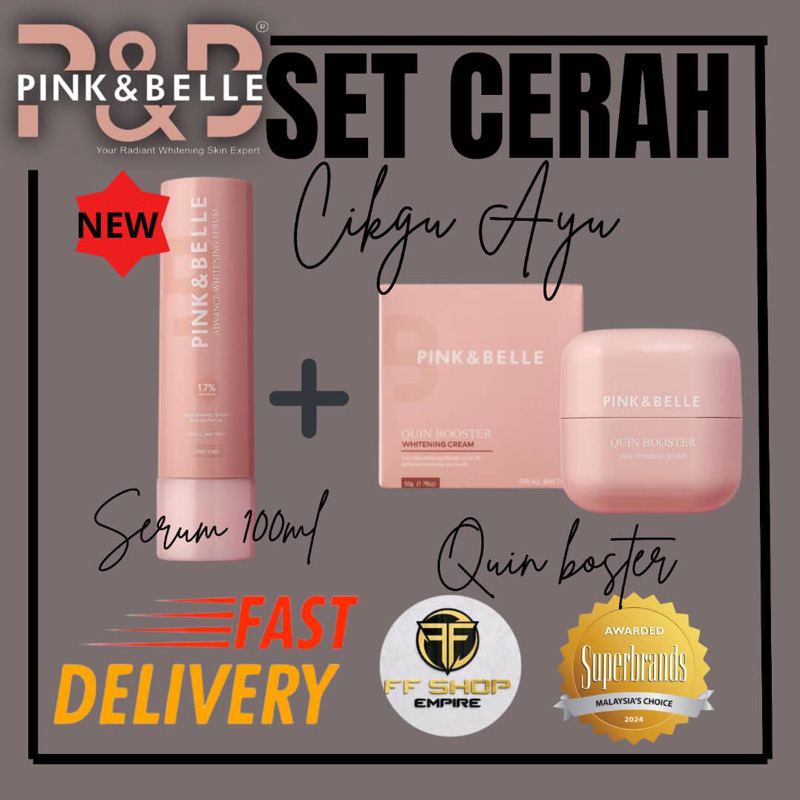 PINK & BELLE COMBO SET CERAH CIKGU AYU (QB10g) | Shopee Malaysia