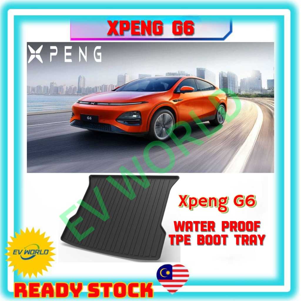 【X345 READY STOCK】New XPENG G6 TPE Waterproof Boot Tray Rear Trunk Storage Mat Waterproof Floor ...