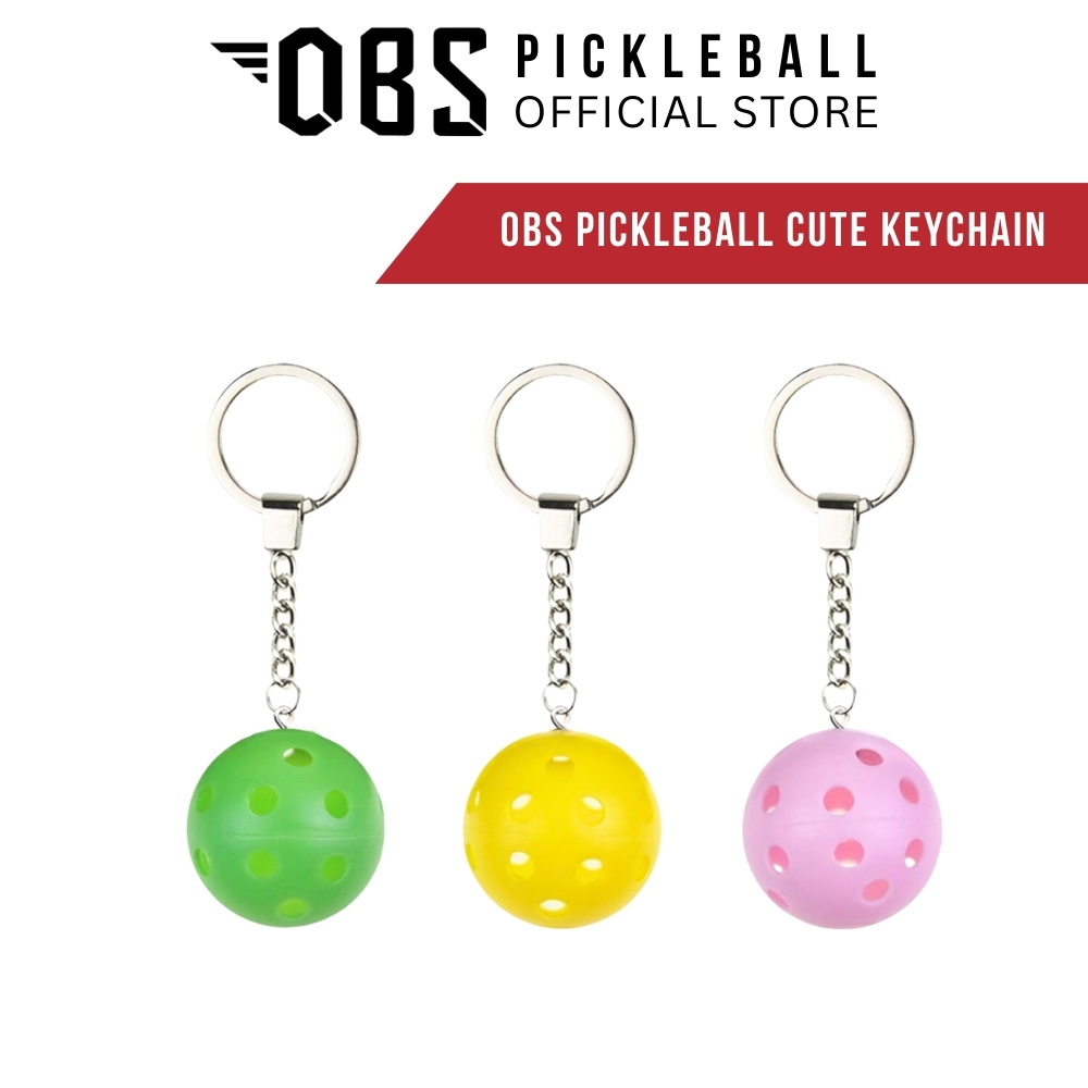 OBS Pickleball Keychain Mini Pickleball Cute Keychain 匹克球锁匙圈钥匙扣 ...