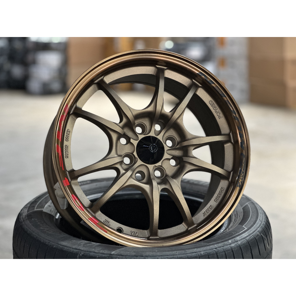 NEW 15X7J Mugen MF10 Rim (set of 4) Bronze 4X114.3 for Persona Saga ...