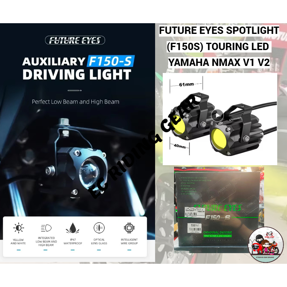 FUTURE EYES SPOTLIGHT (F150S) TOURING LED YAMAHA NMAX V1 V2 | Shopee ...