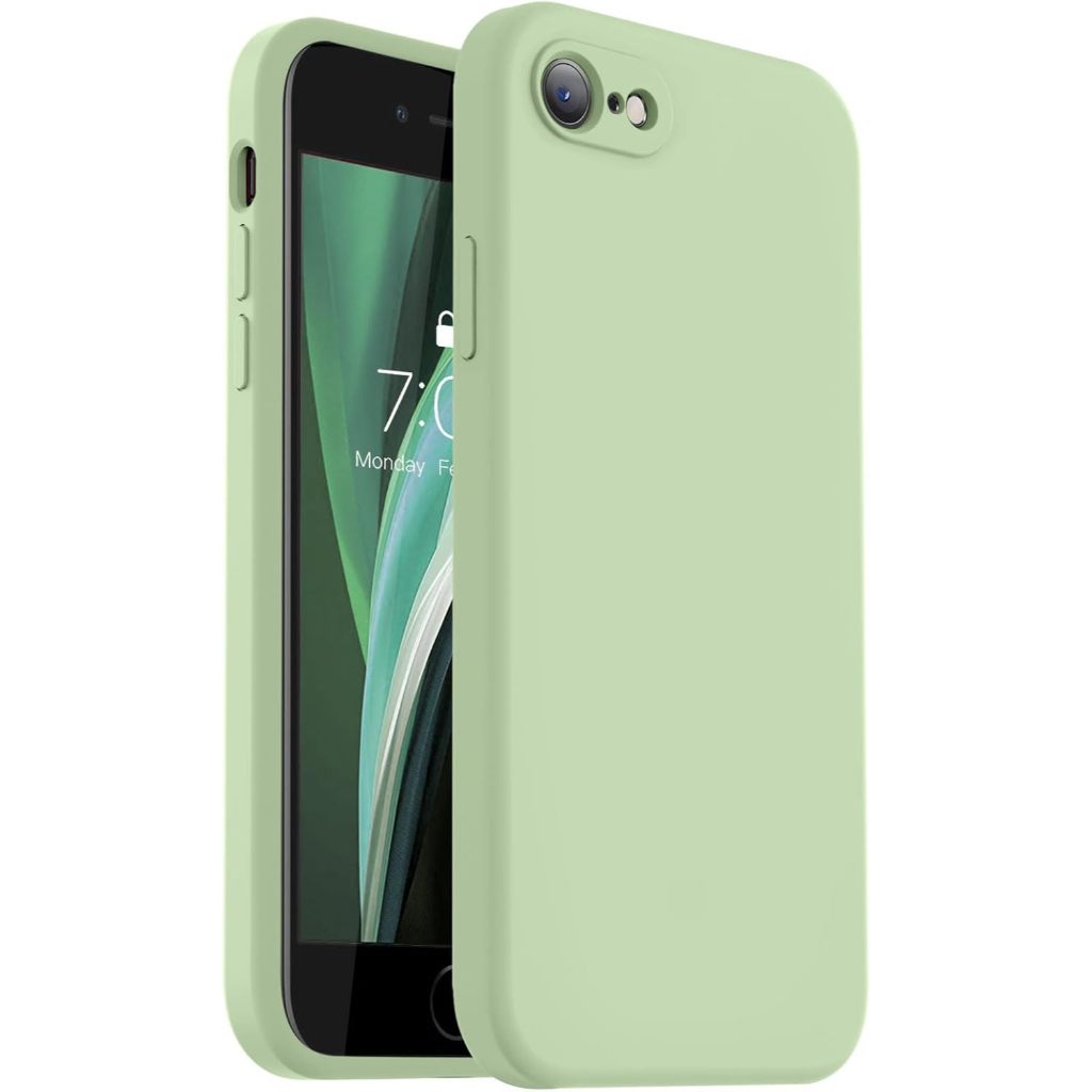 Pure Liquid Silicone Case Casing Cover For iPhone 7 / 8 / SE (Mint ...