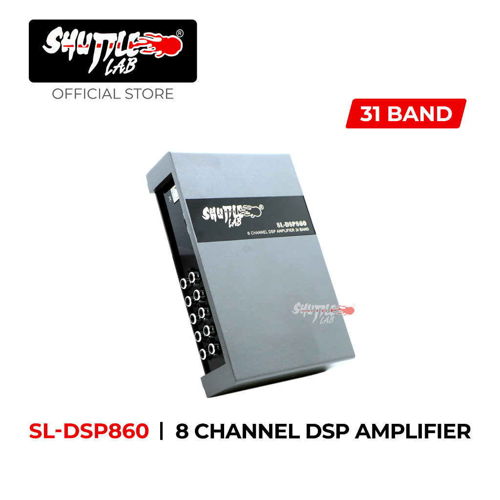 SHUTTLE LAB SL-DSP860 8 Channel DSP Amplifier Plug & Play DSP 31 Band ...