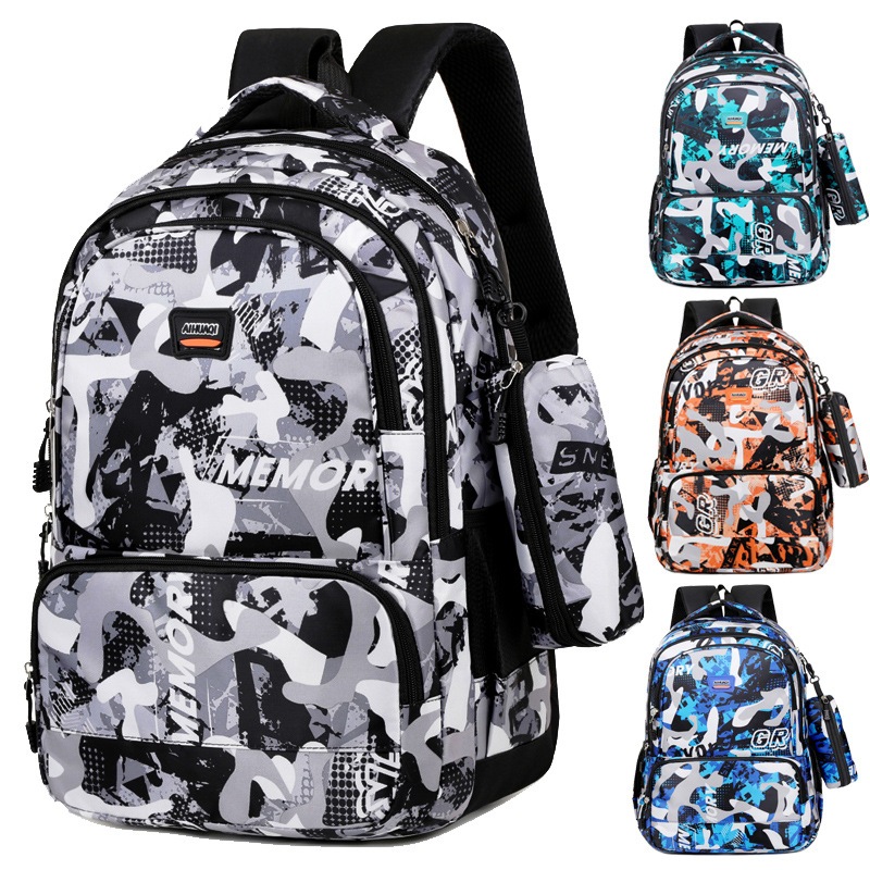 JMALL AI BAG Army Nylon Primary Secondary School Bag Kids Backpack ...
