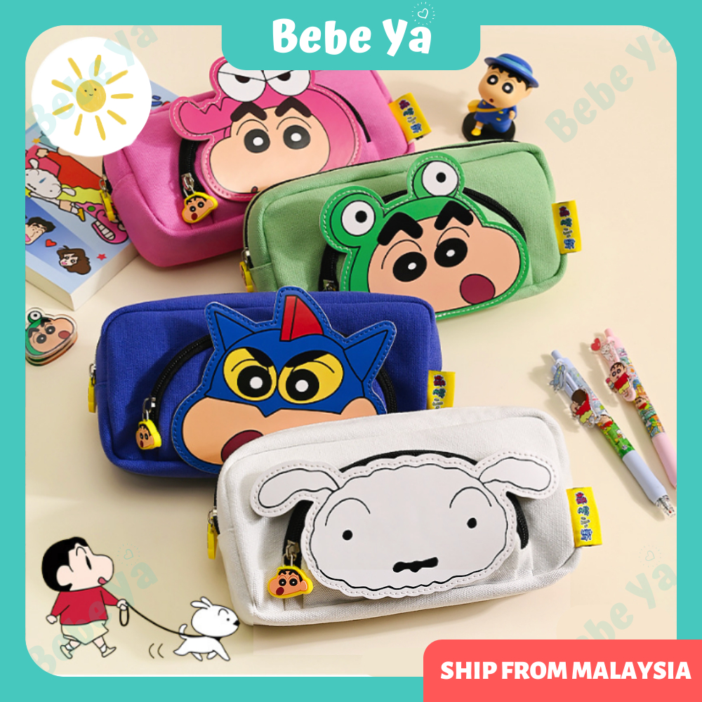 Crayon Shin Chan Pencil Case - Cute Cartoon Canvas Pencil Box ...