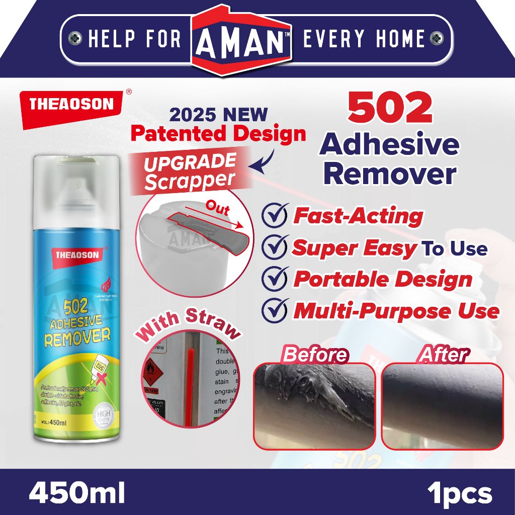 THEAOSON 502 Glue Remover Adhesive Removing Glue Liquid Glue Remover ...
