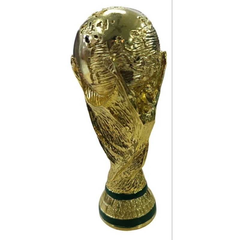 Mini Fifa World Cup Soccer Football Gold Colour Trophy 13 cm | Shopee ...