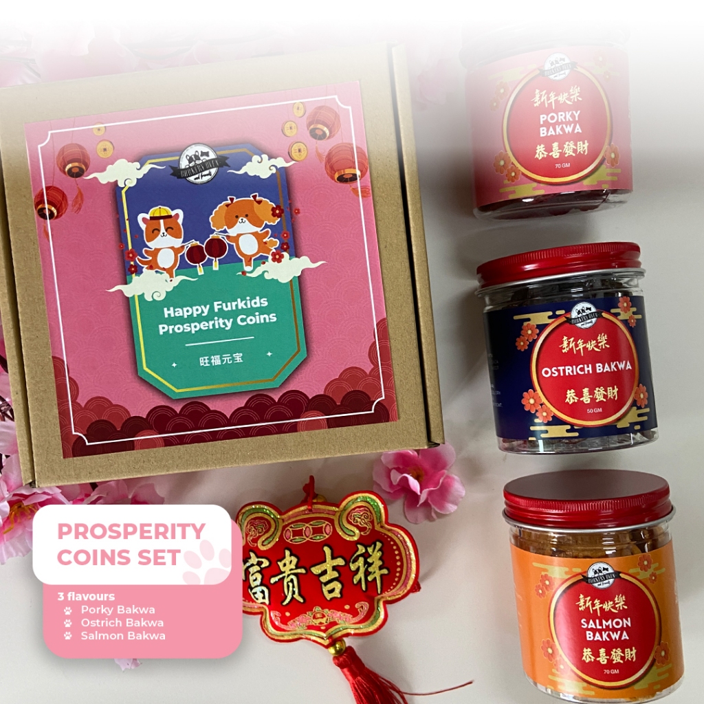CNY 2025 Special: Happy Furkids Prosperity Coins Jerky Set | Shopee ...