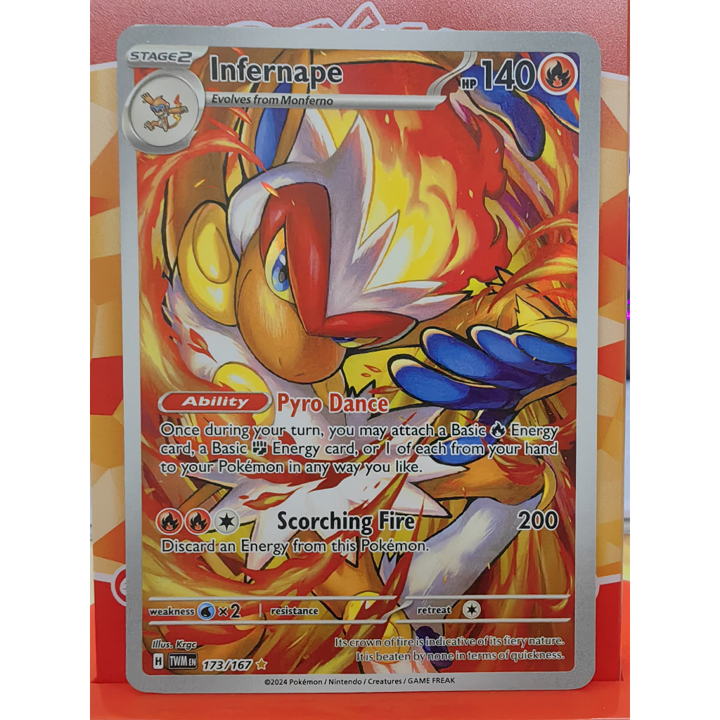 Infernape - 173/167 Illustration Rare- SV06: Twilight Masquerade (TWM ...
