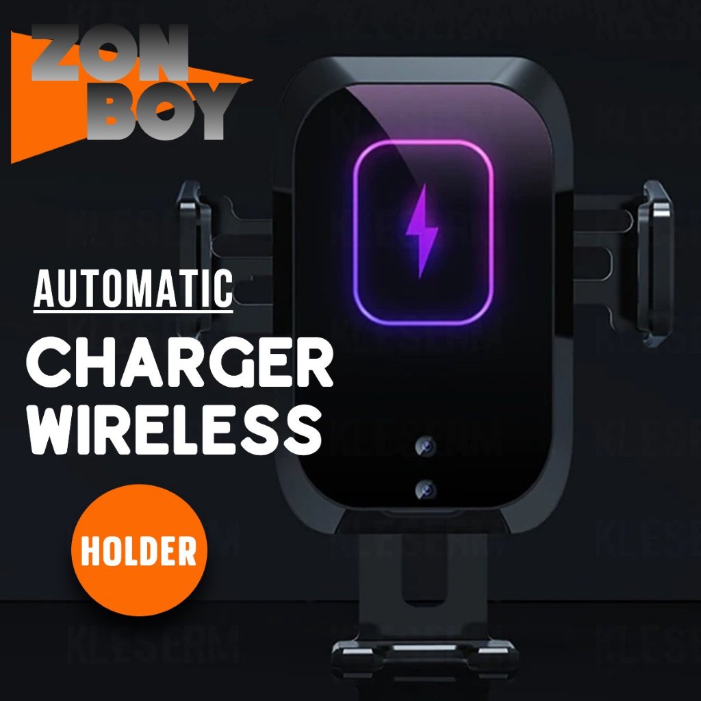 Phone Holder Dashboard Wireless Car Charger Fast Charging Fon Stand USB ...
