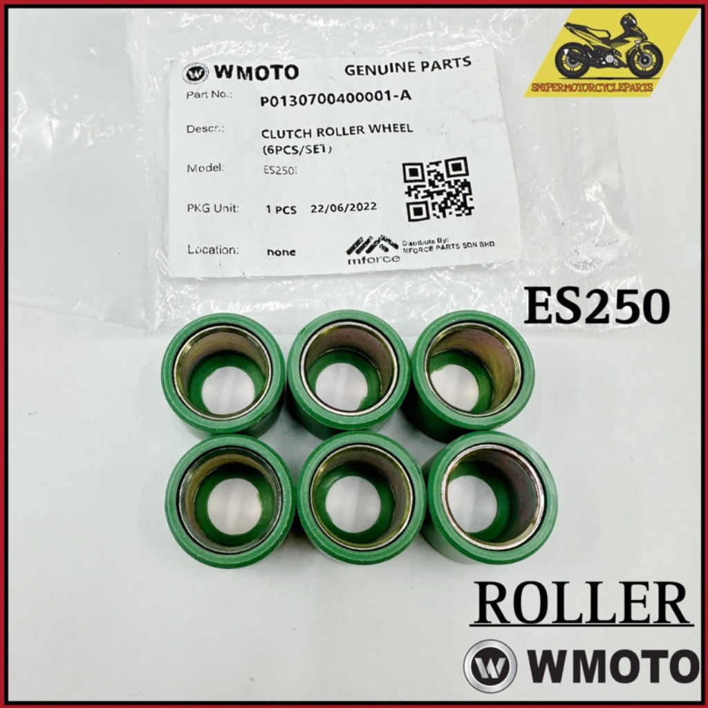 [100% ORI] WMOTO ES250 ES250i ES CLUTCH ROLLER WHEEL ROLLER BUSH 1SET ...