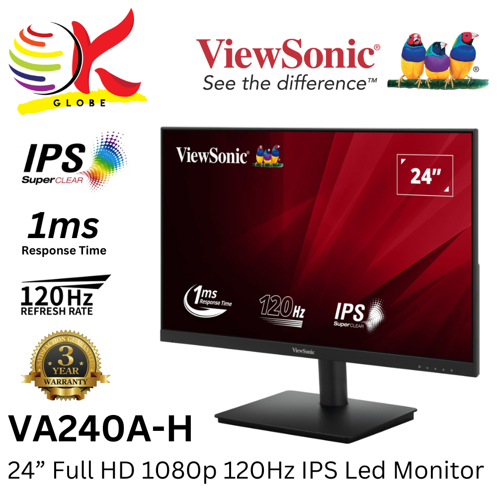 VIEWSONIC 24" VA240A-H (120Hz) / VA24G1-H (144Hz) LED FLAT FULL HD ...