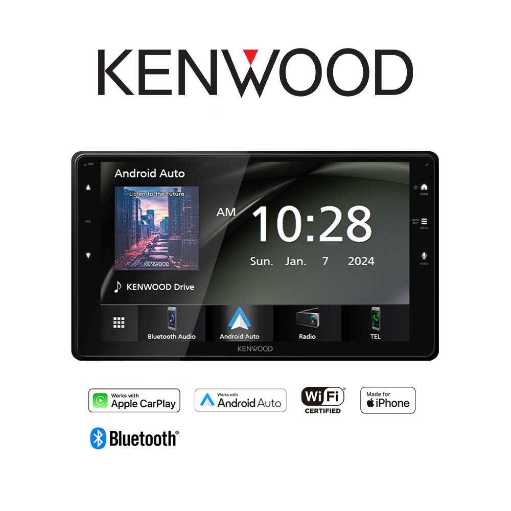 KENWOOD 9" Wireless CarPlay & Android Auto Touch Screen Monitor with ...