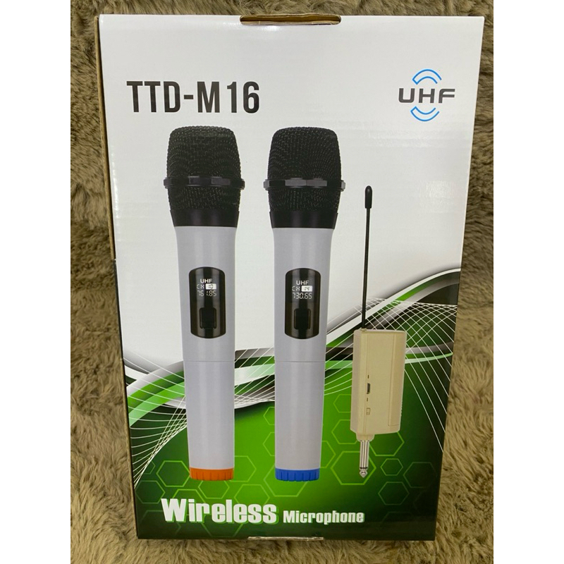 TTD-M16 Universal Wireless Microphone Set Battery Powered for all ...