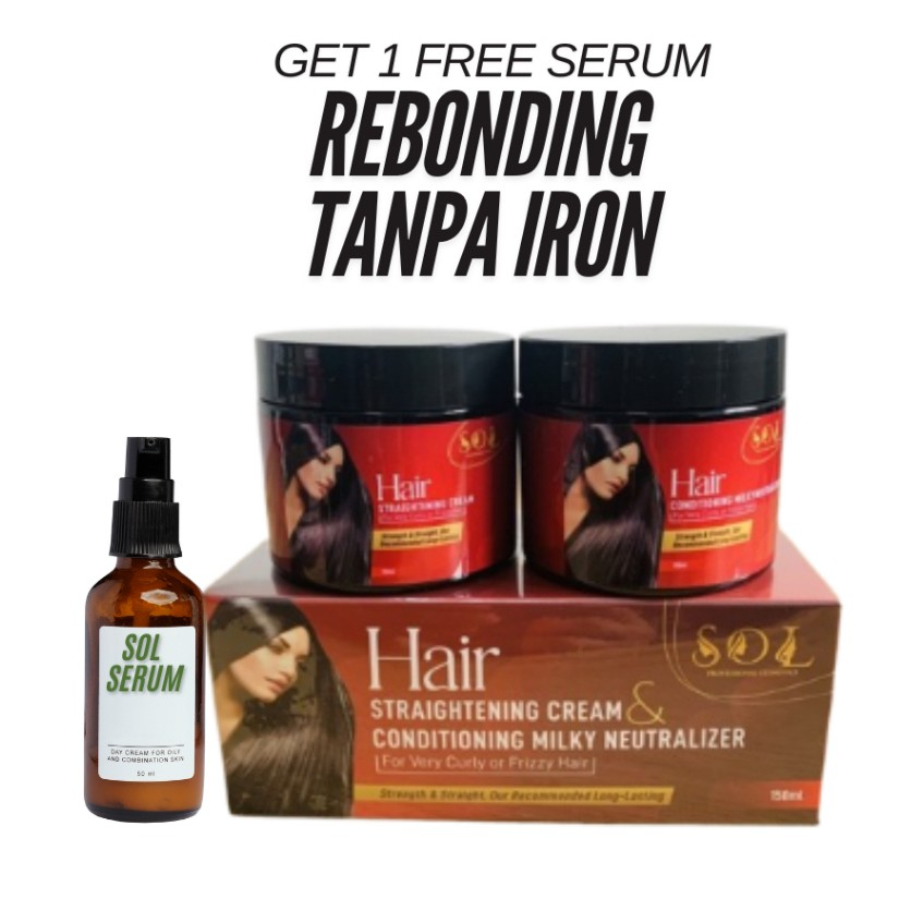 💥[ READY STOCK ]💥 HAIR STRAIGHTENER BERKESAN TANPA IRON REBONDING CREAM ...
