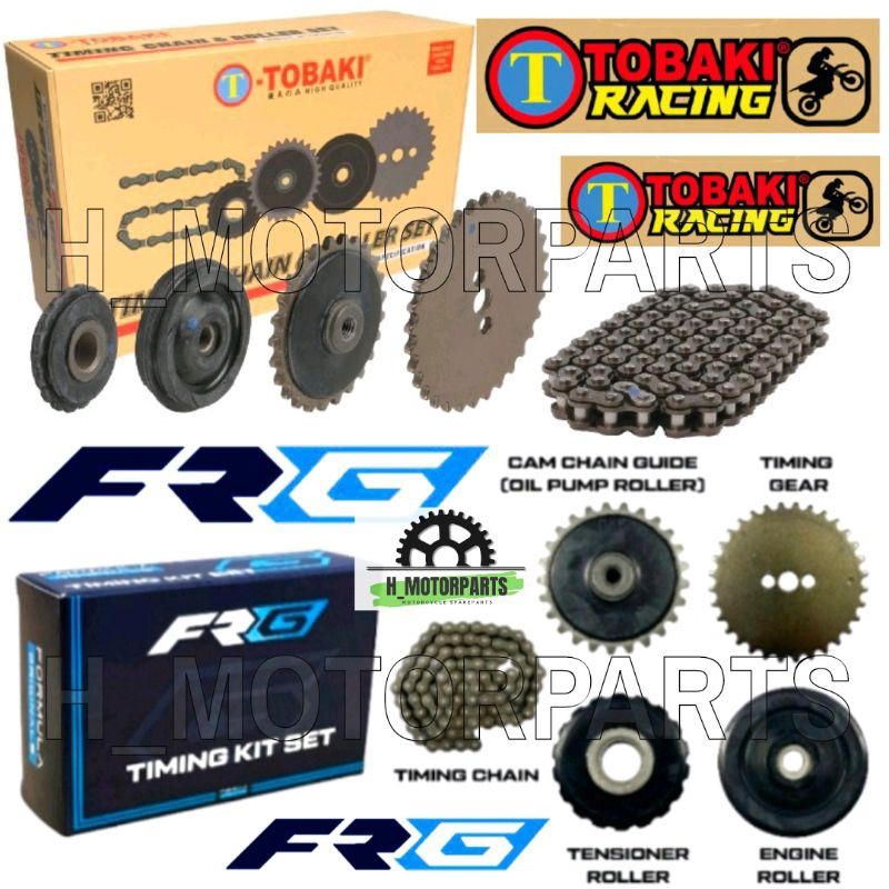 TOBAKI TIMING CHAIN ENGINE ROLLER FULL SET GEAR EX5 DREAM W100 CLASS1 ...