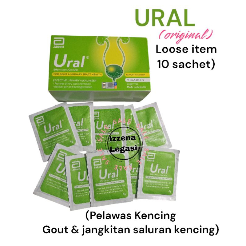 Ural Effervescent Granules Lemon Flavour ( Pelawas Kencing)- Loose 10 ...