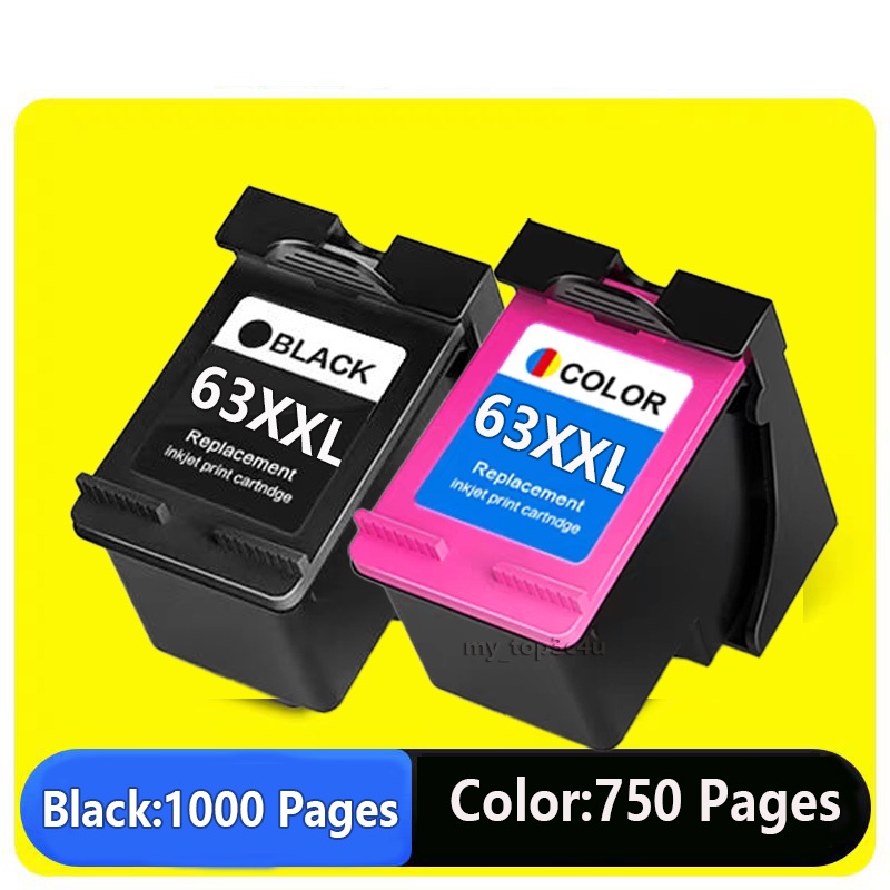 HP 63 HP 63XL HP 63XXL Ink Cartridge Refillable Ink for HP 3630 3830 ...
