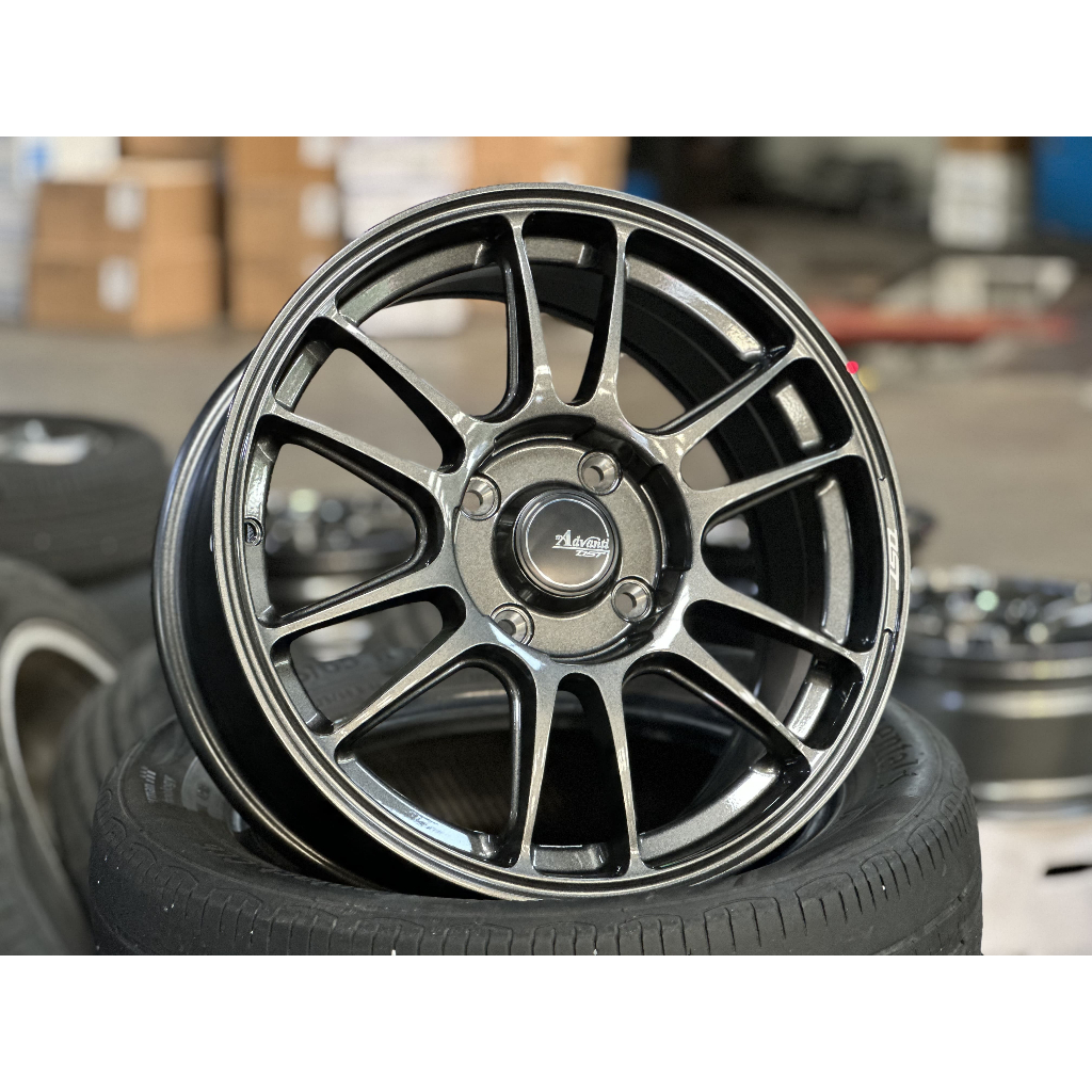 NEW 16X7J Advanti Ameros Rim (set of 4) Gunmetal 4X114.3 for Persona Saga Iriz Satria Neo Grand ...
