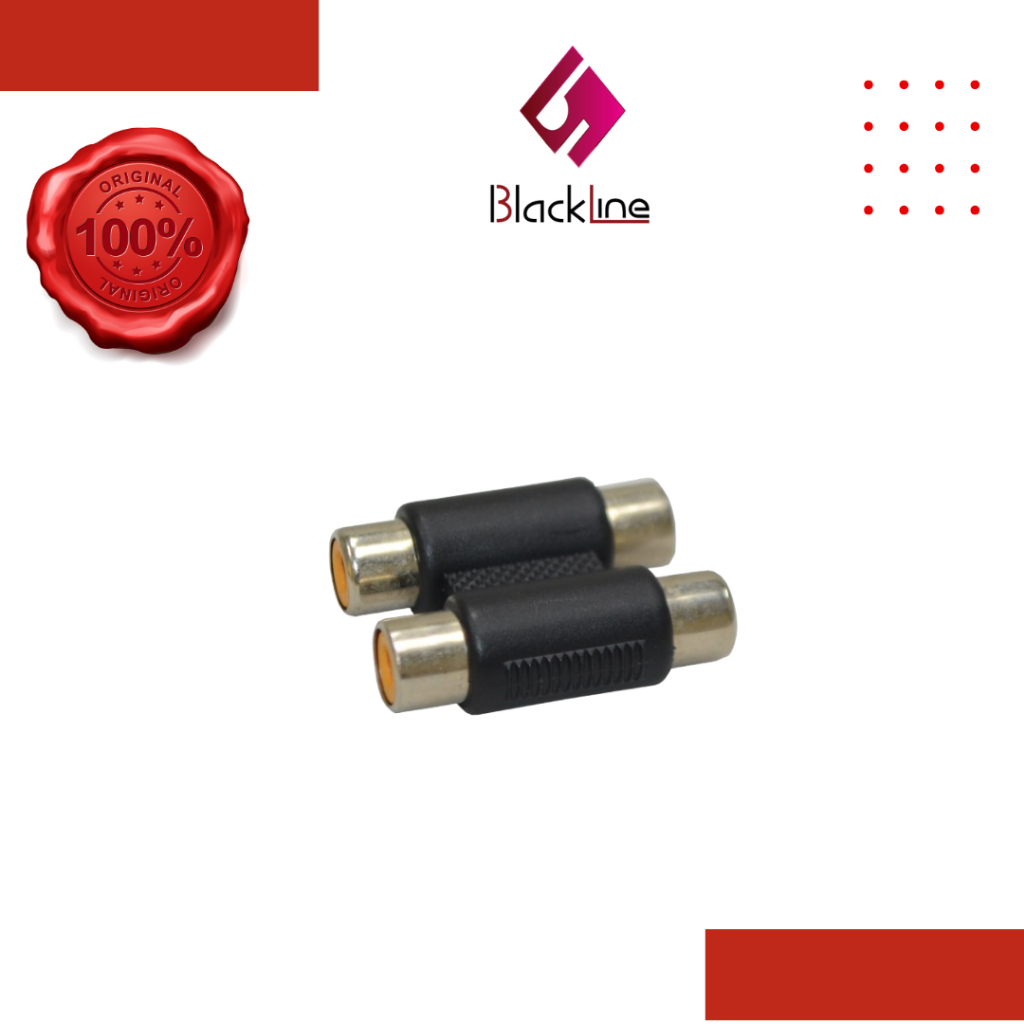 Blackline 2 RCA SOCKET TO 2 RCA SOCKET (SILVER) | Shopee Malaysia