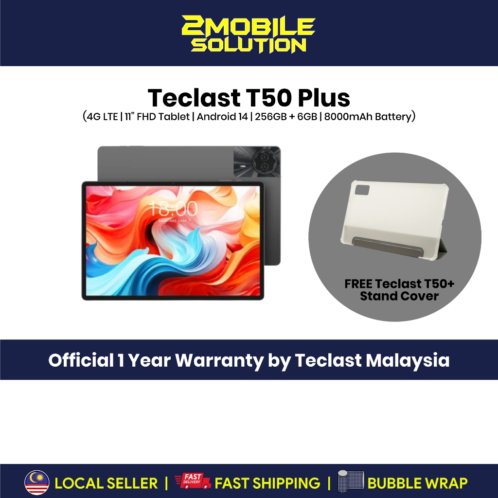 TECLAST T50 Plus 4G LTE | 11" FHD | 6GB + 256GB | FHD 90 Hz Screen ...