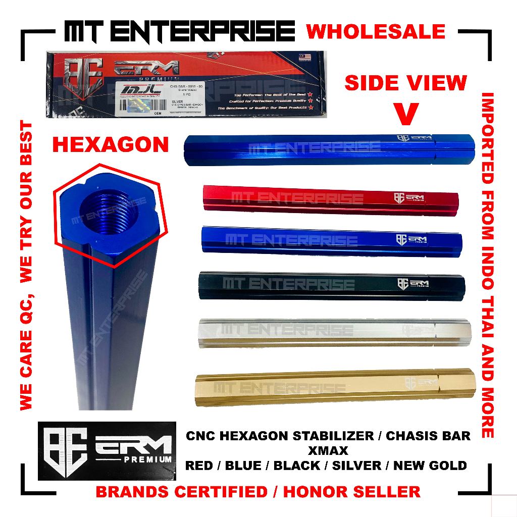 FREE 2 Yamalube OIL - ERM Ori CNC THICK CHASIS STABILIZER STRUT BAR ...