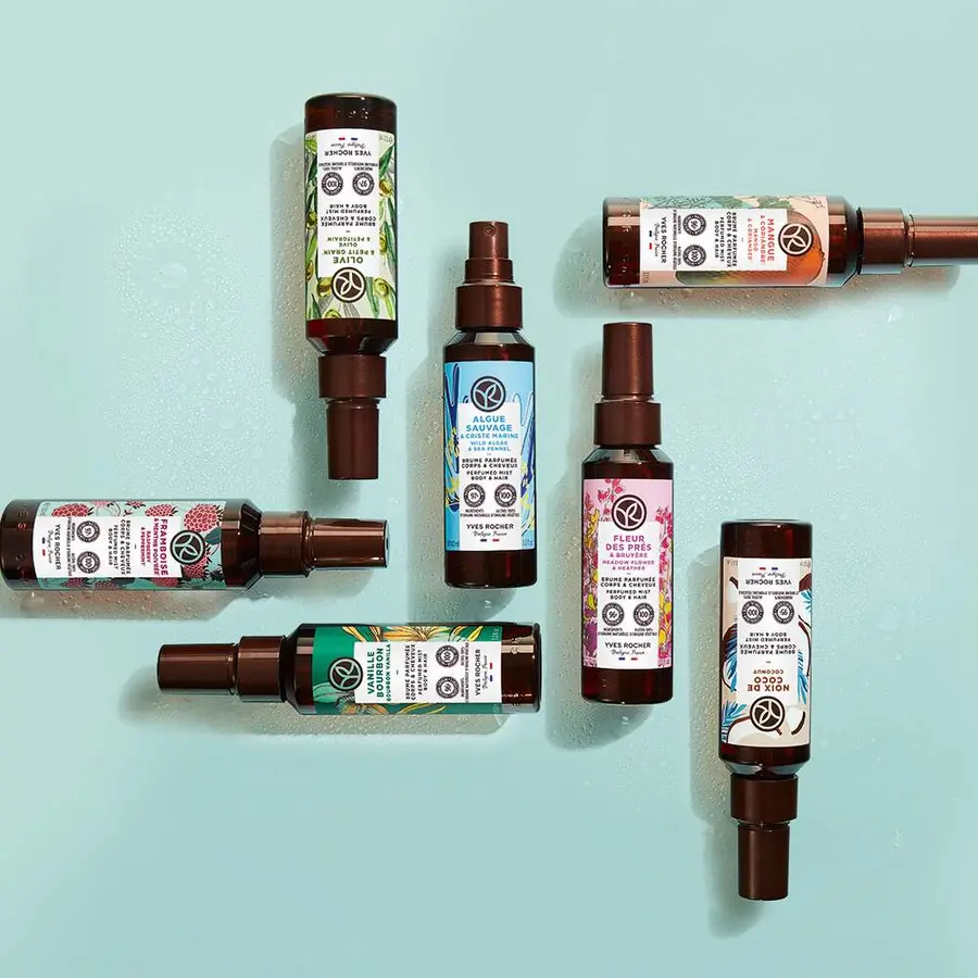 Yves Rocher Perfumed Body & Hair Mist 100ml (Vanilla, Raspberry ...